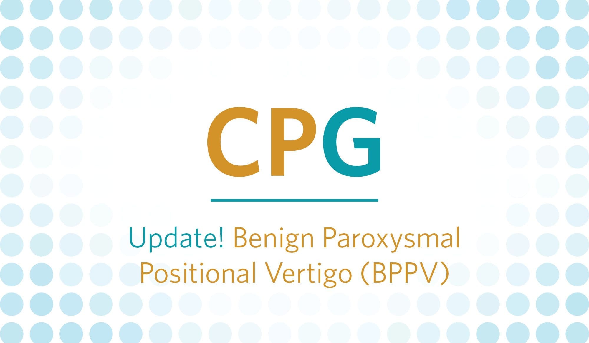 Clinical Practice Guideline: Benign Paroxysmal Positional Vertigo ...